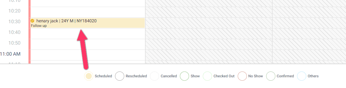 How to apply filters on Scheduler using Legend - LegendEHR