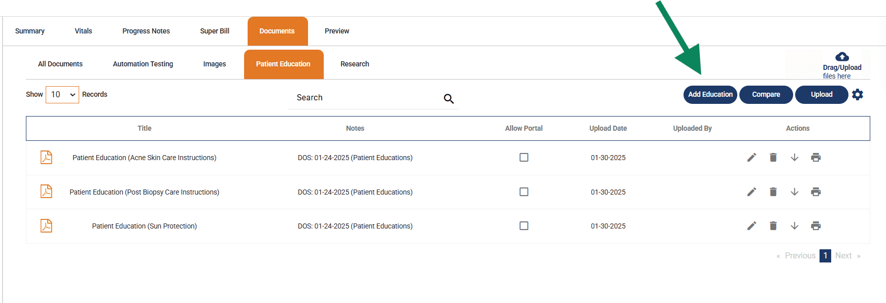 How to share Patient Education Documents with Patients - LegendEHR